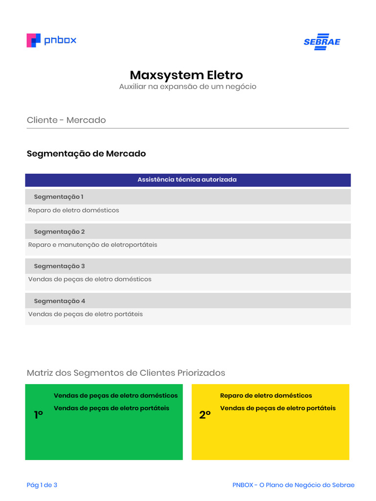 Segmentação De Mercado Pdf