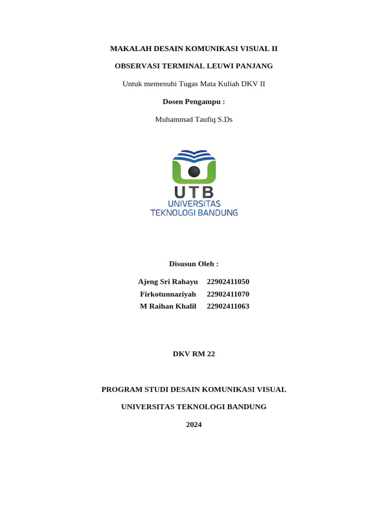 Makalah Desain Komunikasi Visual Ii | PDF