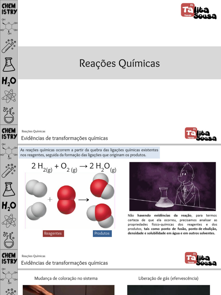 9 - Ano - Qu-Mica - Rea - Es Qu-Micas | PDF
