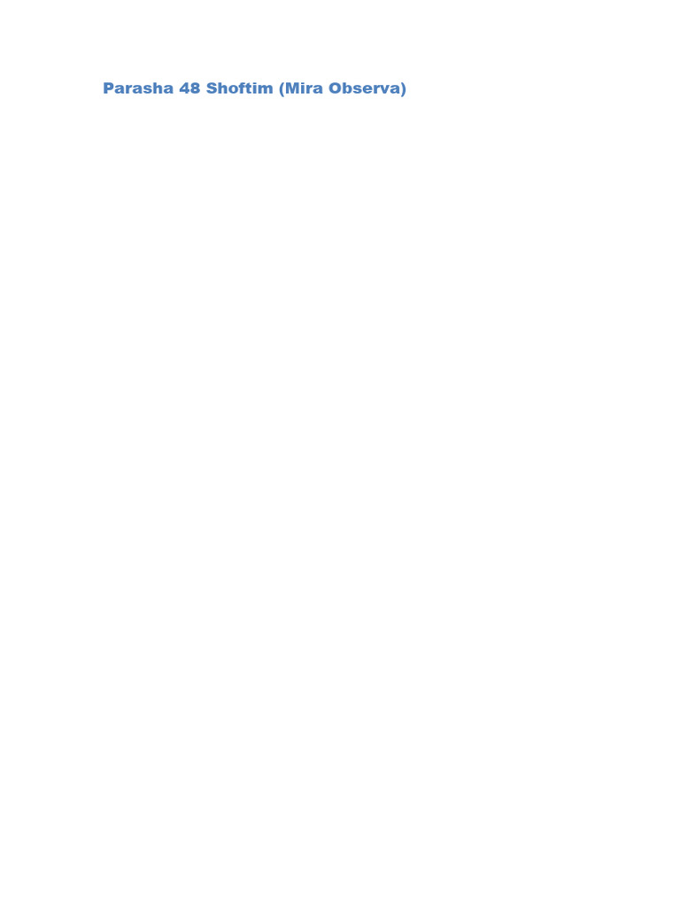 Preguntas Parasha 48 Shoftim | PDF