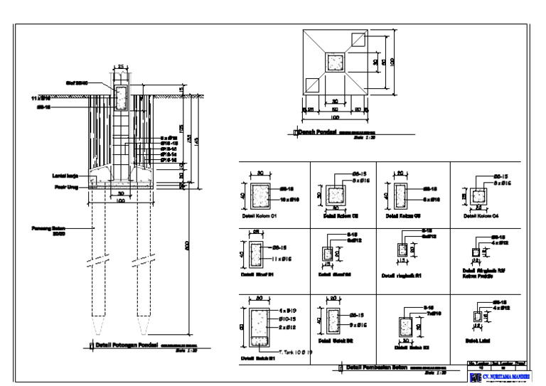 Detail Kolom & Ringbalk | PDF