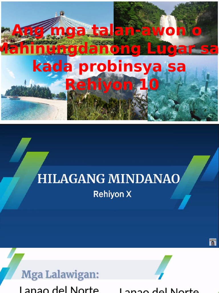Talan-awon sa Rehiyon 10: Probinsya | PDF