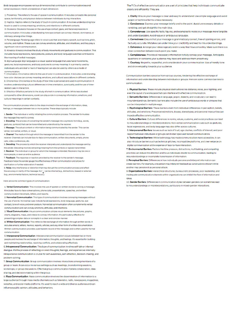 Communication Imp | PDF