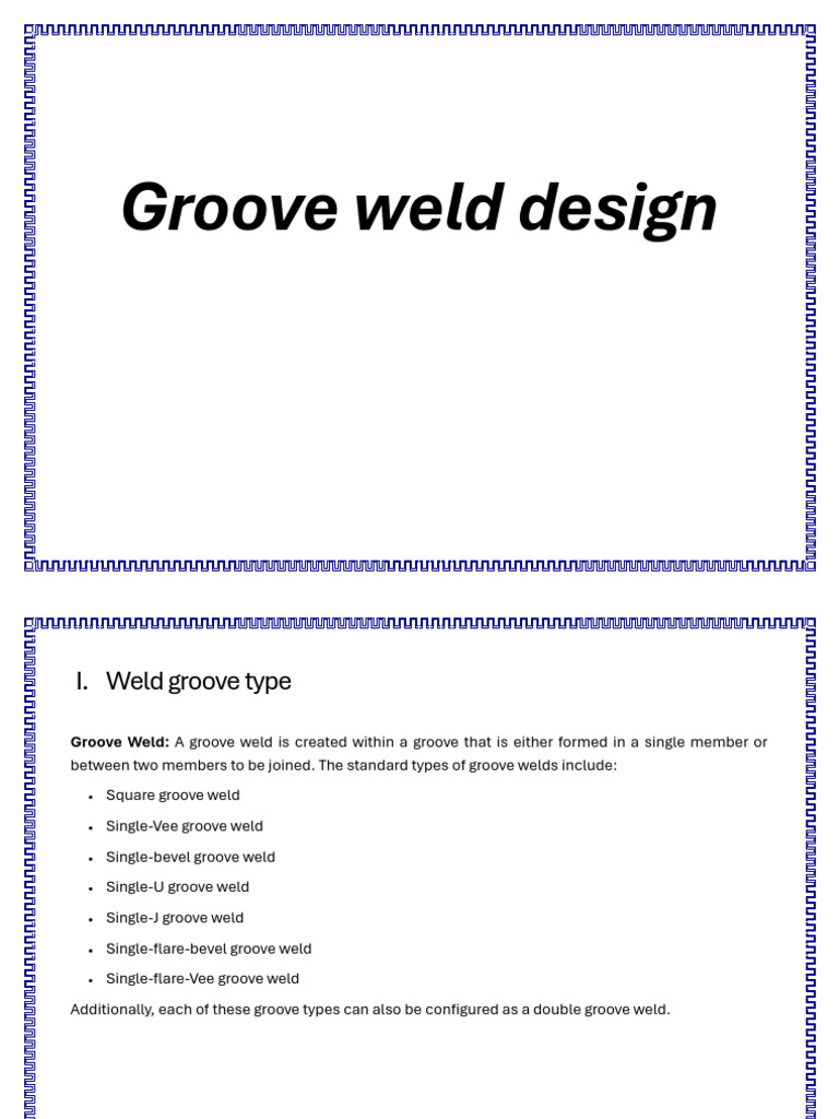 Groove Weld | PDF