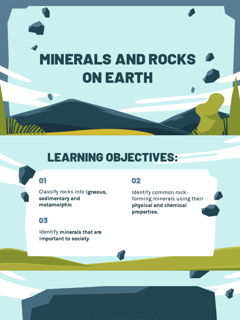 Week 3 ROCKS AND MINERALS ON EARTH | PDF | Rock (Geology) | Minerals
