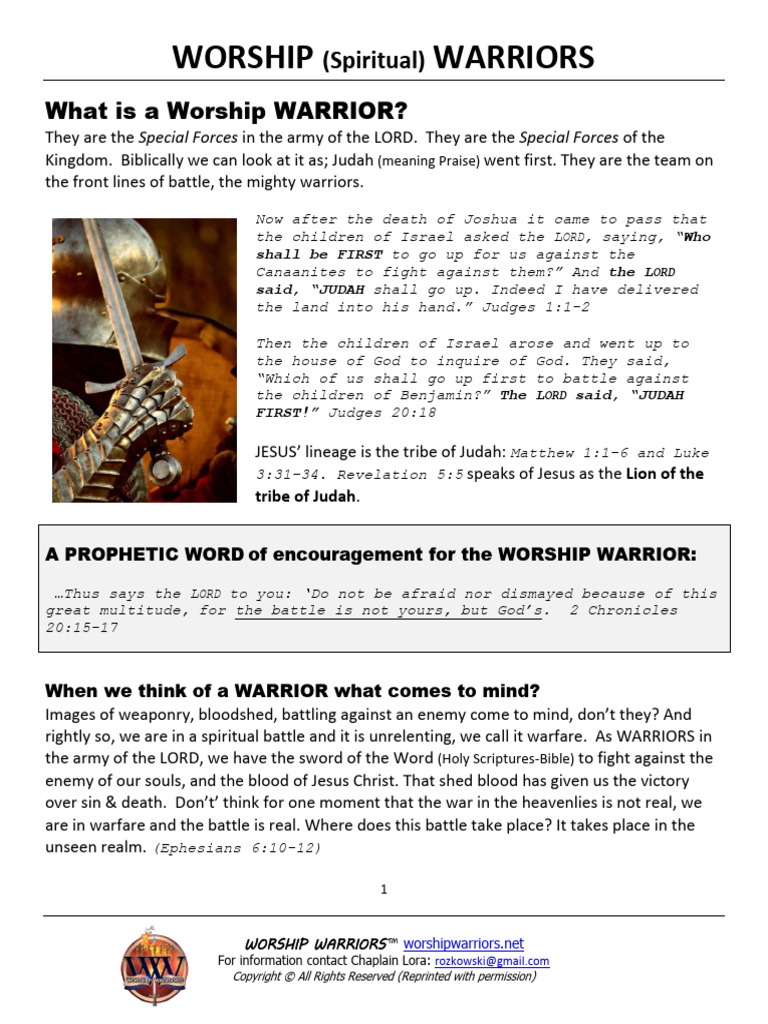 Worship Spiritual Warrior | PDF