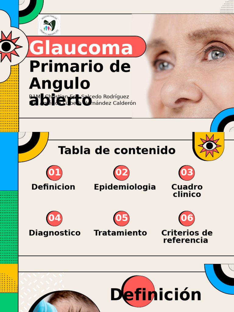 Glaucoma de Ángulo Abierto: Diagnóstico y Tratamiento | PDF | Glaucoma ...