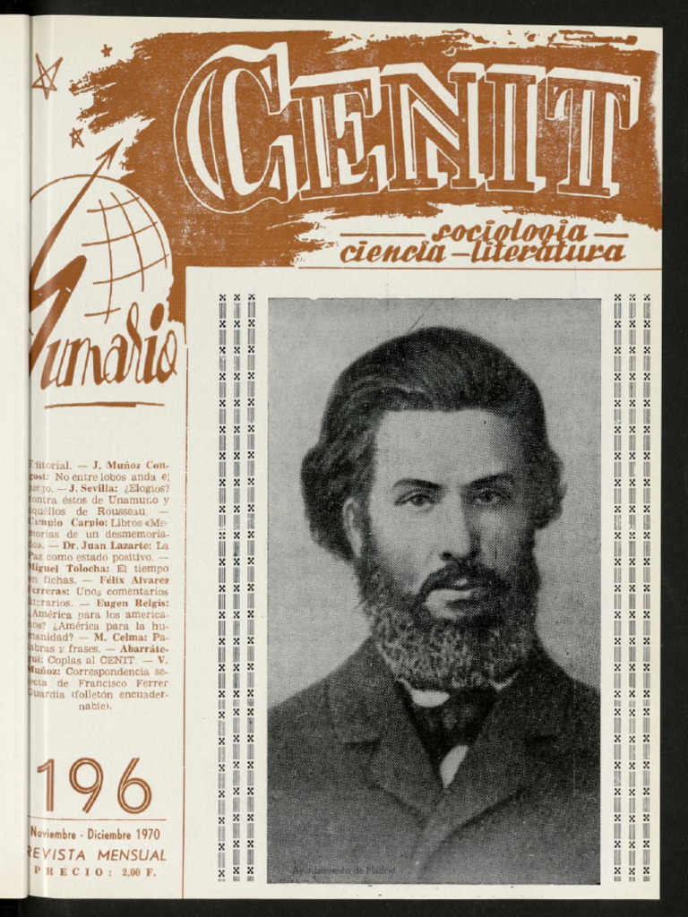 Cénit. Año XX. #196 (Noviembre-Diciembre de 1970) | PDF