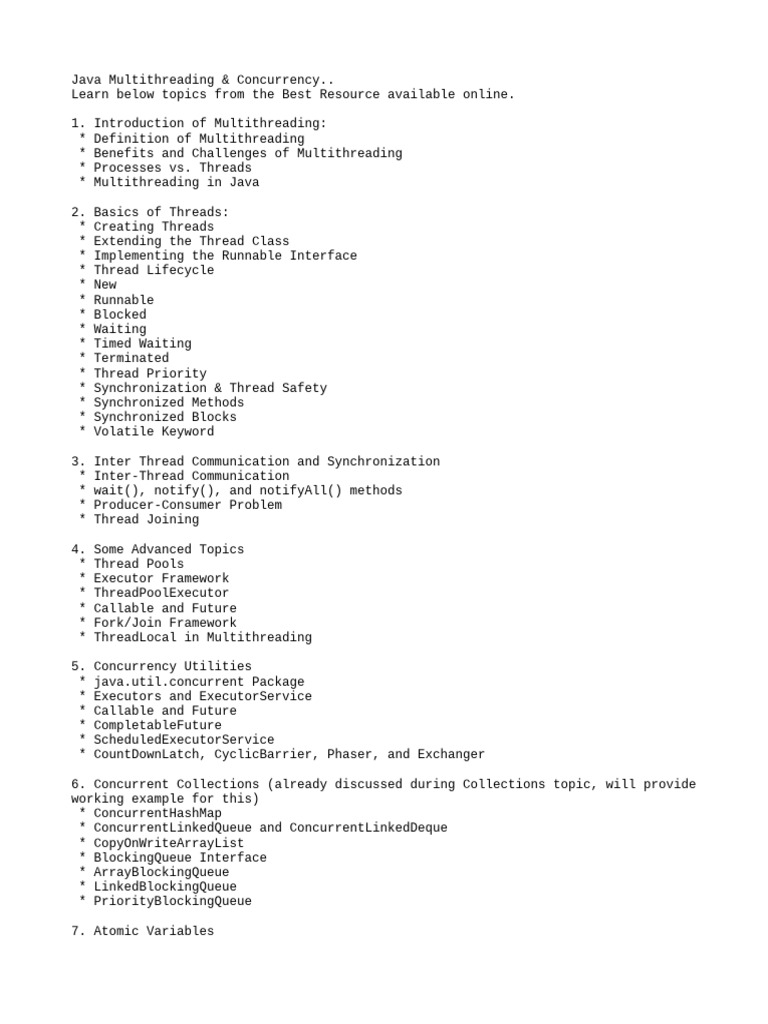 Java Multithreading & Concurrency | PDF Java Multithreading & Concurrency | PDF