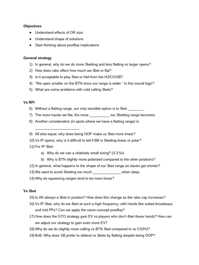 Preflop | PDF