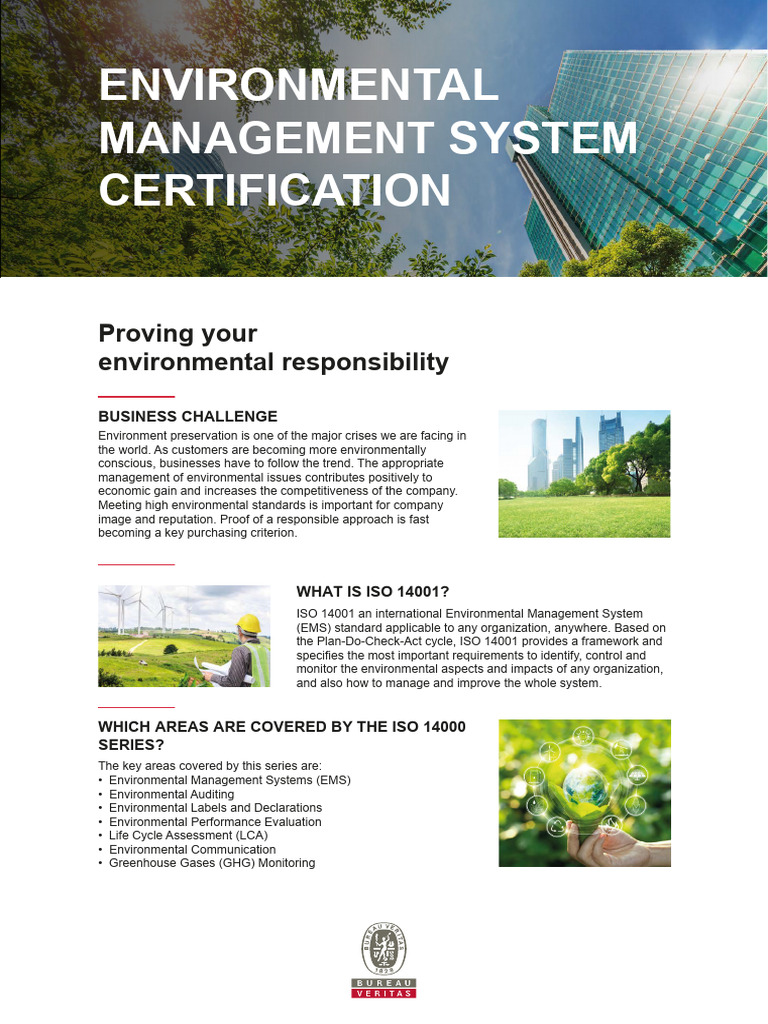 Environment MS ISO 14001 Certification - V2 | PDF | Audit | Economy And ...