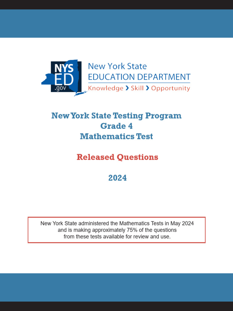 2024 Released Items Math g4 | PDF | Multiple Choice