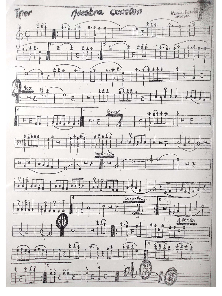 Nuestra Canción - Tenor Sax | PDF