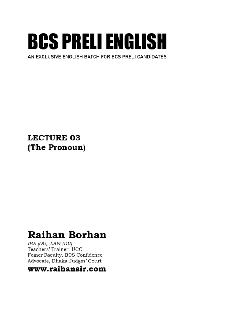 Lecture 03 | PDF