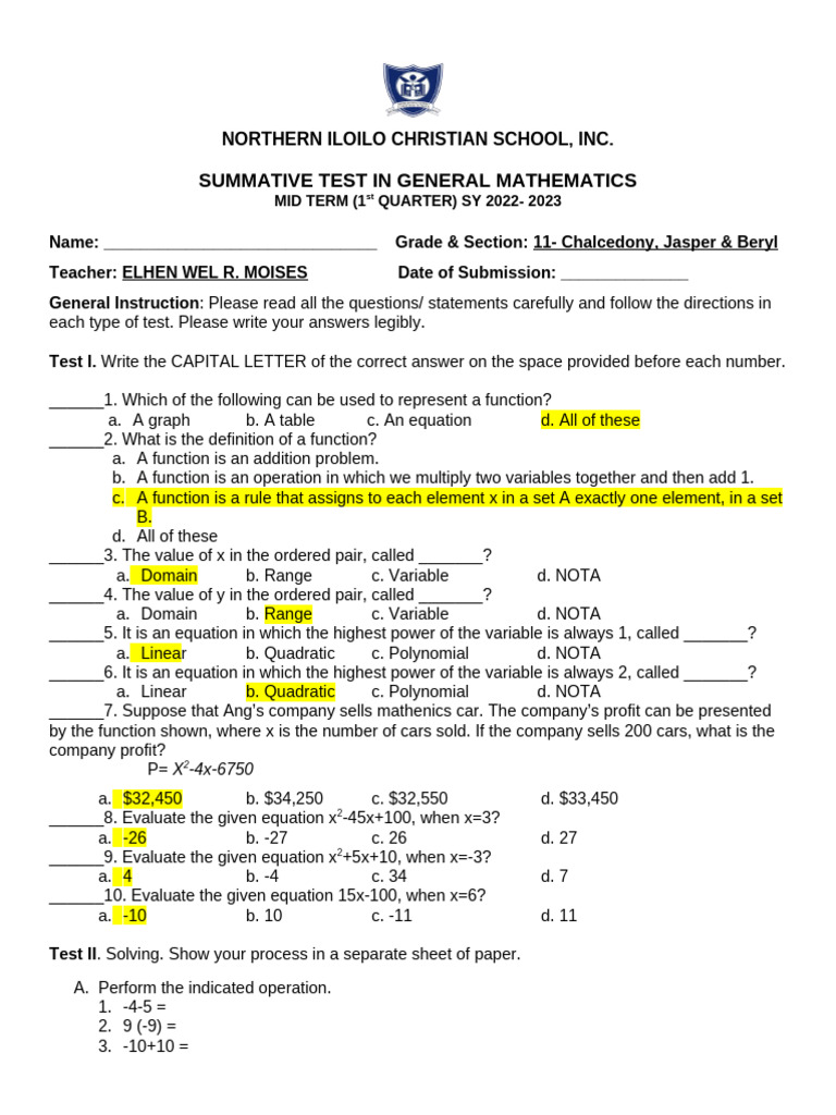 gen math | PDF