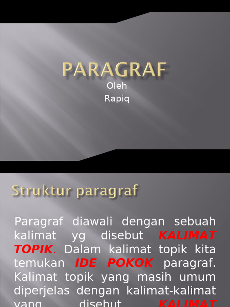 Teori Paragraf | PDF