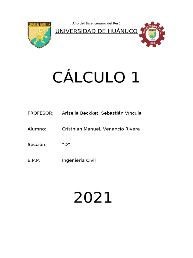 Cálculo 1 | PDF