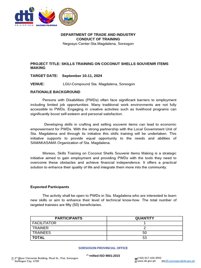 Project Proposal - PWD Association | PDF