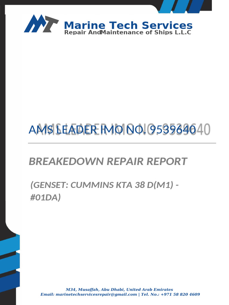 AMS Leader - Generator #1 Final | PDF