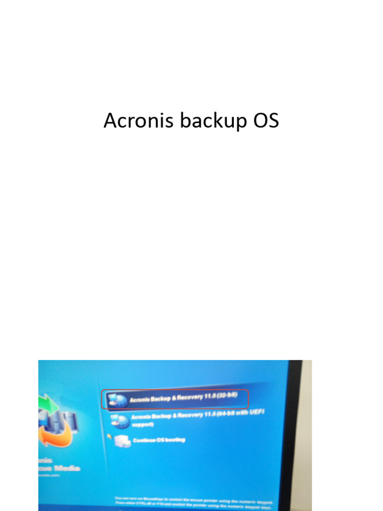Acronis Backup OS | PDF