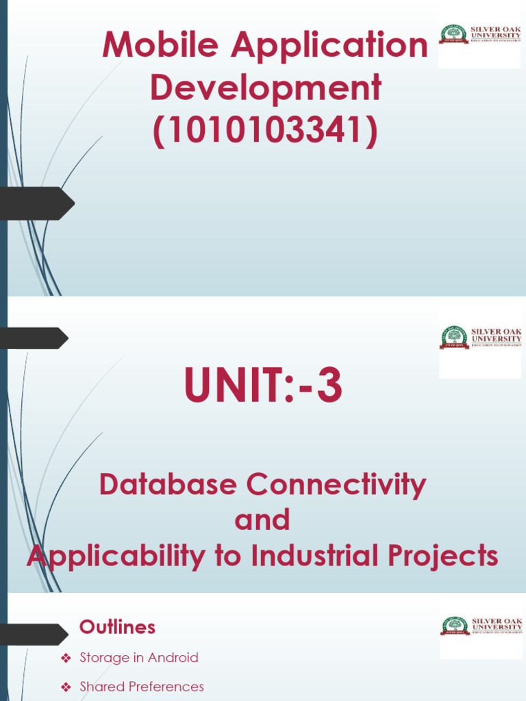 Unit 3 Database Connectivity Pptx Pdf