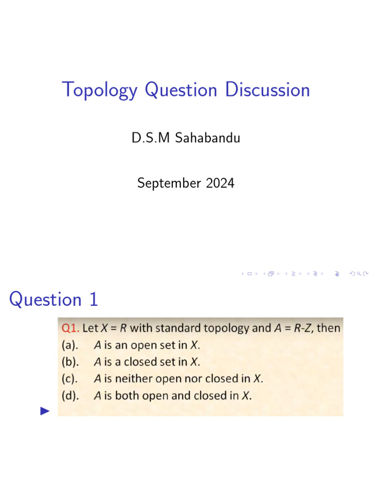 Topology Question Discussion | PDF | Games & Activities