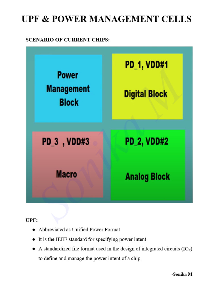 Basics of UPF and Power Management Cells | PDF