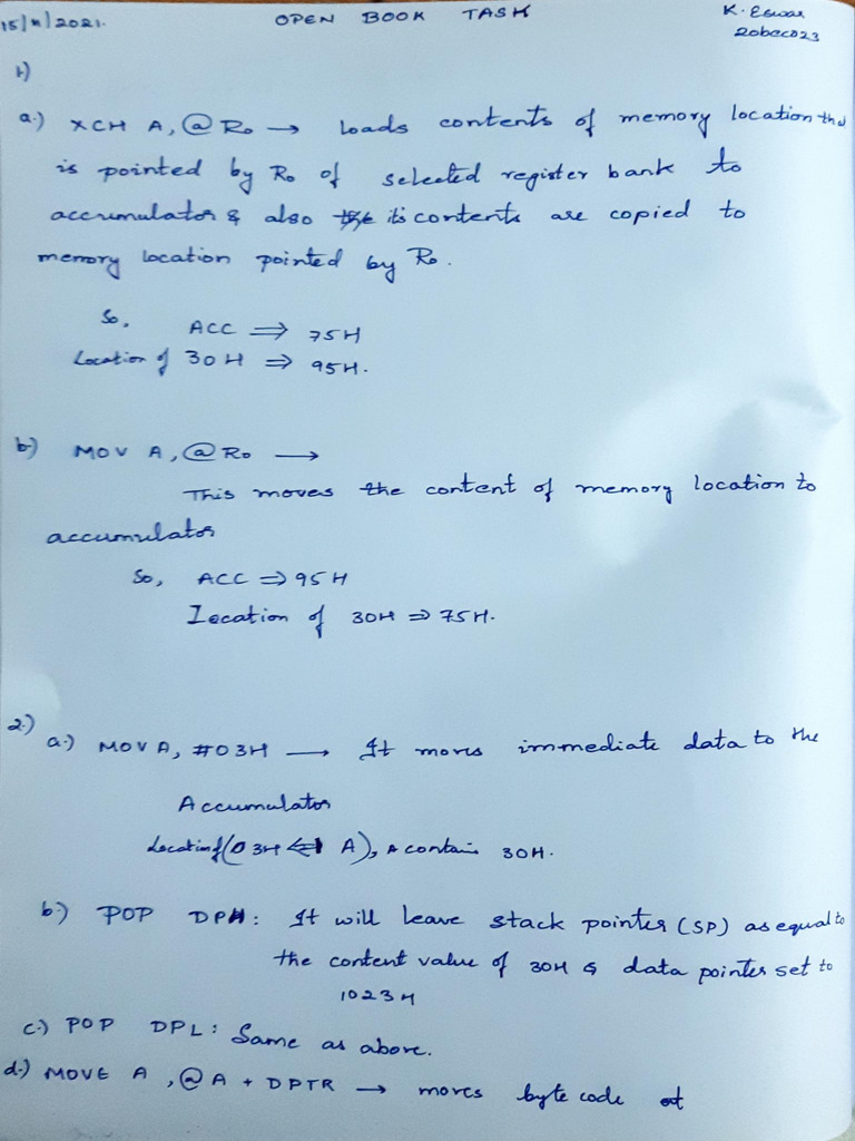 20bec023 open book assignment | PDF