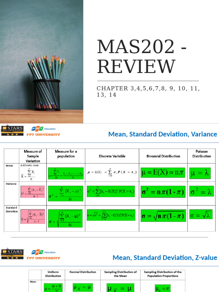 MAS202 - Review All Chapters | PDF
