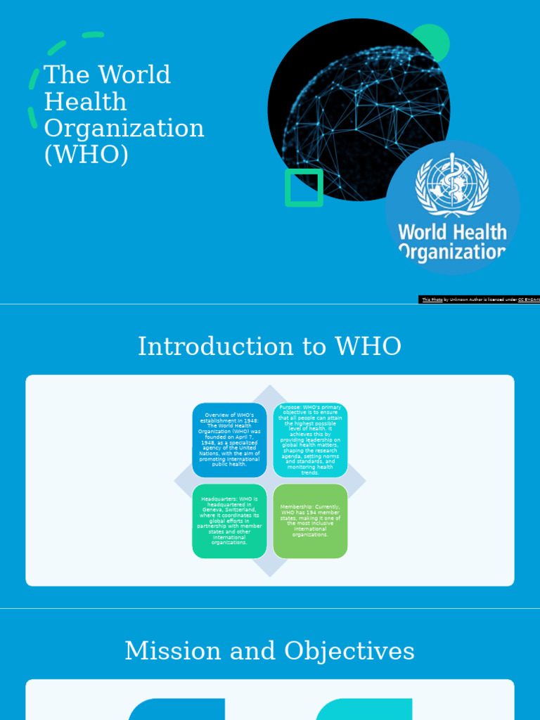 The World Health Organization (WHO) | PDF