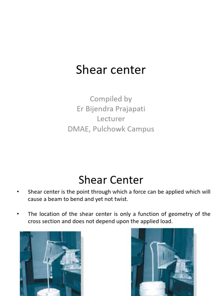 Shear - Center | PDF