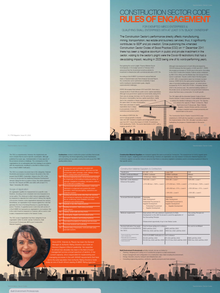 02 Construction Sector Code Rules of Engagement | PDF | Procurement | Naturalization