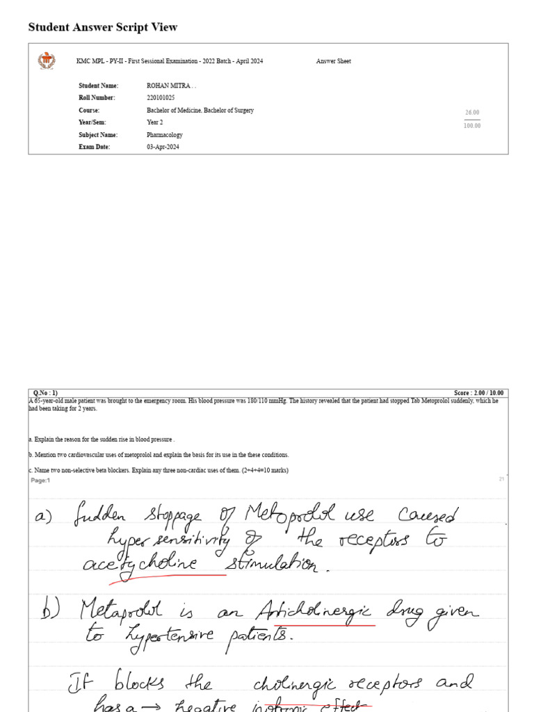 Pharmacology Sessionals 1 | PDF