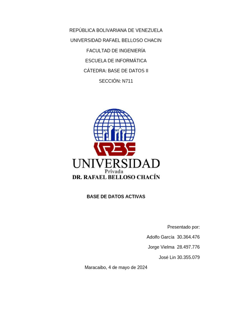 Trabajo Finalizado Urbe | PDF