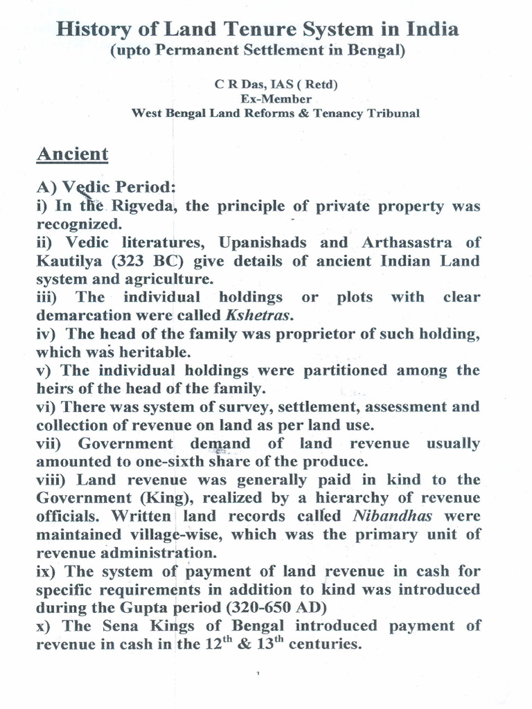 Land Reforms | PDF