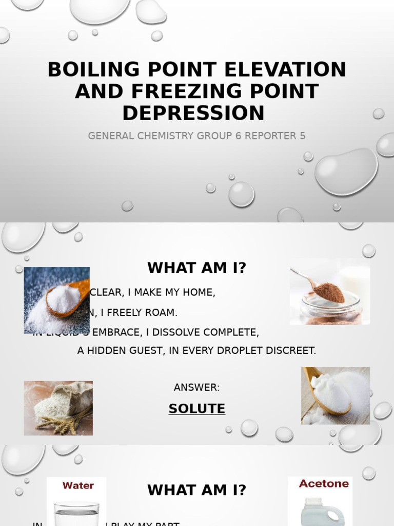 GenChem G6 R5 Boiling Freezing Point | PDF