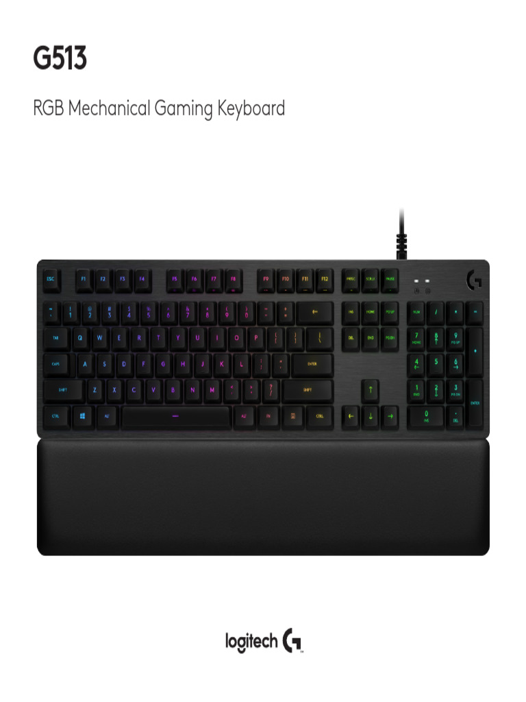 g513 Rgb Mechanical Gaming Keyboard | PDF