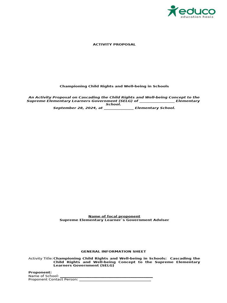 Proposal Template CRWB | PDF