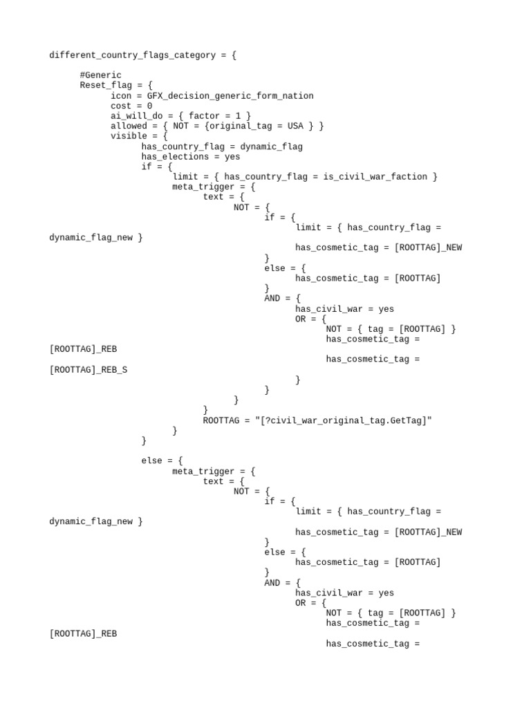 Country Flag Decisions | PDF
