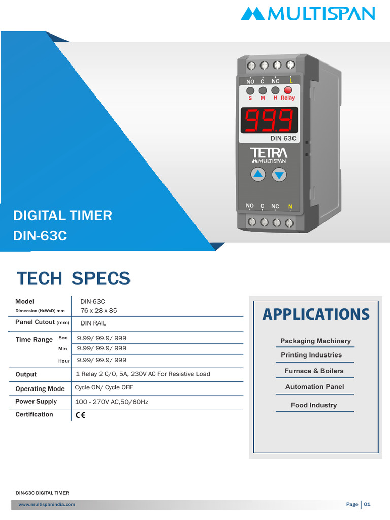 Din63 Datasheet | PDF
