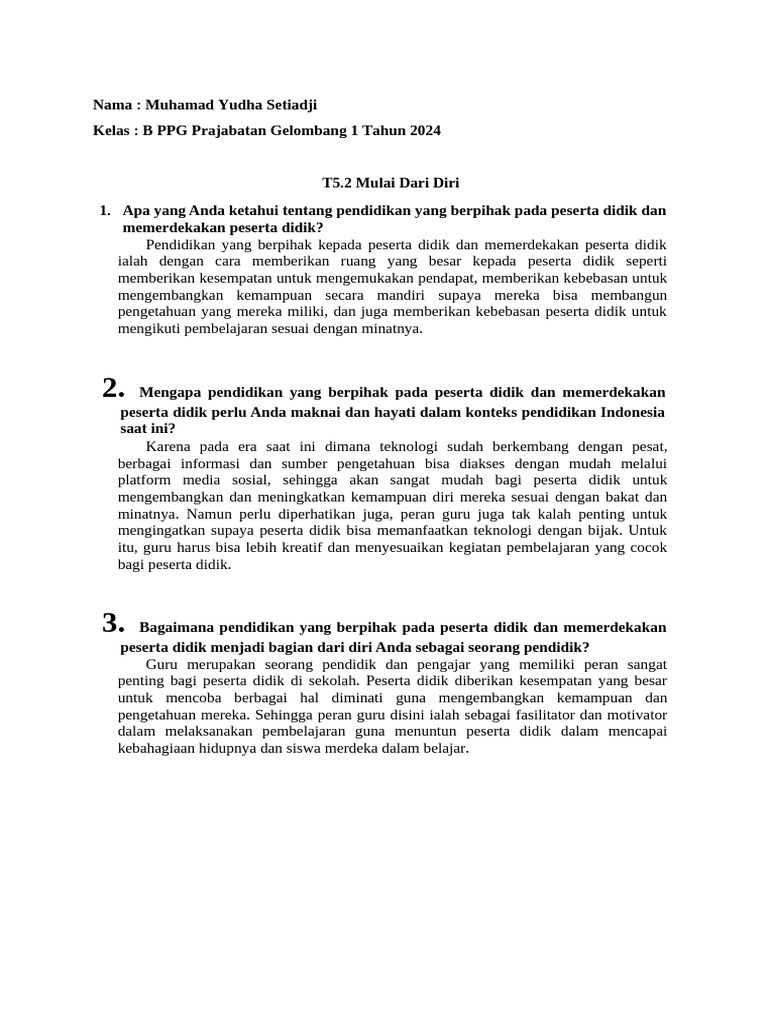 T5 Mulai Dari Diri. FPI | PDF