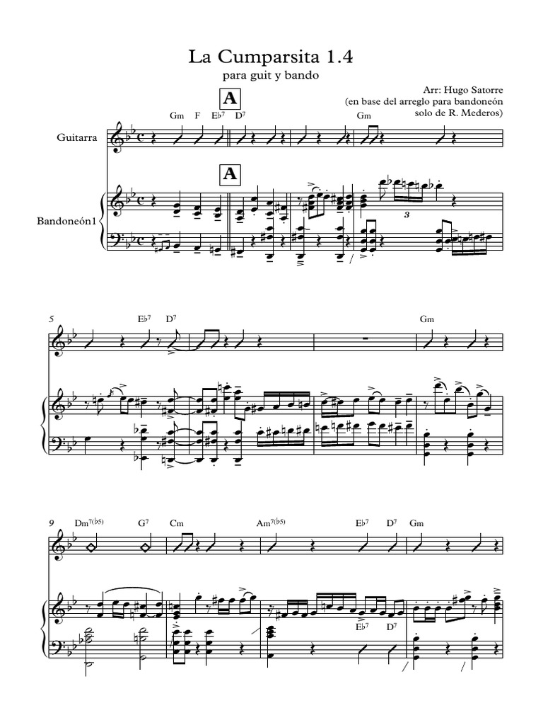 La Cumparsita (Bando) | PDF