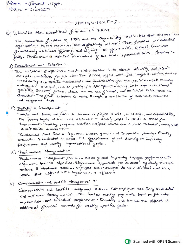 HRM Asgn-2 2105200 | PDF