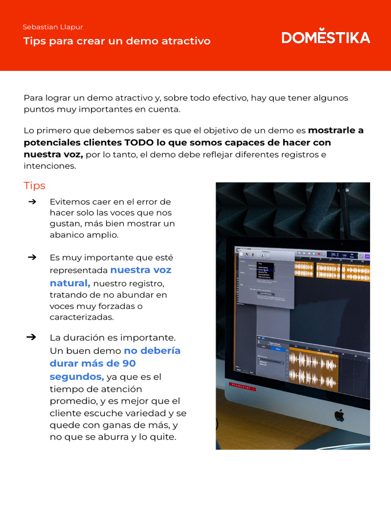 U4 - 01 - Tips para Crear Un Demo Atractivo | PDF