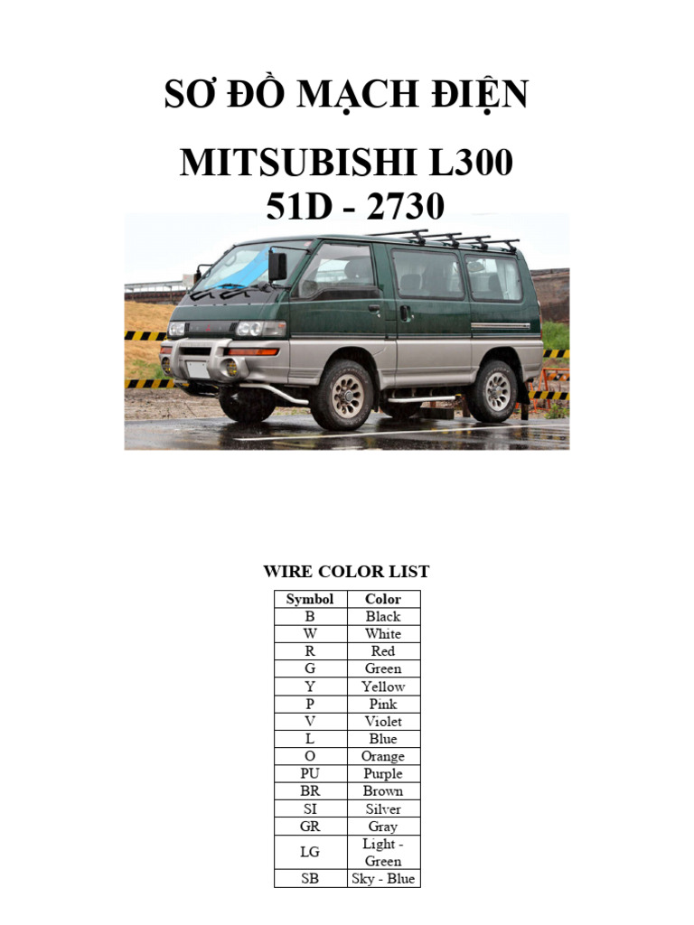 Mitsubishi L300 XANH | PDF