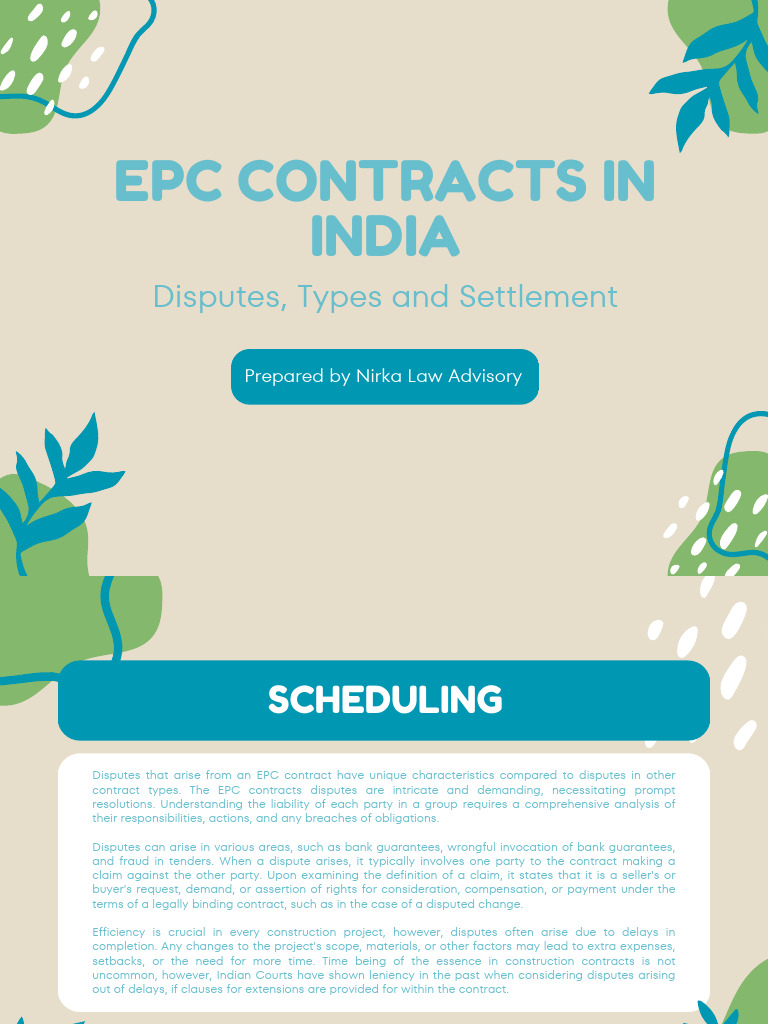 EPC Contracts in India 1725560816 | PDF | Damages | Finance & Money ...
