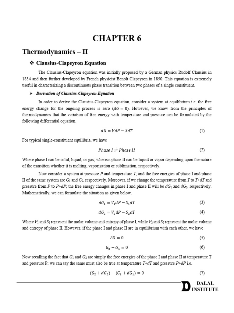 ATOPCV1 6 0 Thermodynamics II | PDF