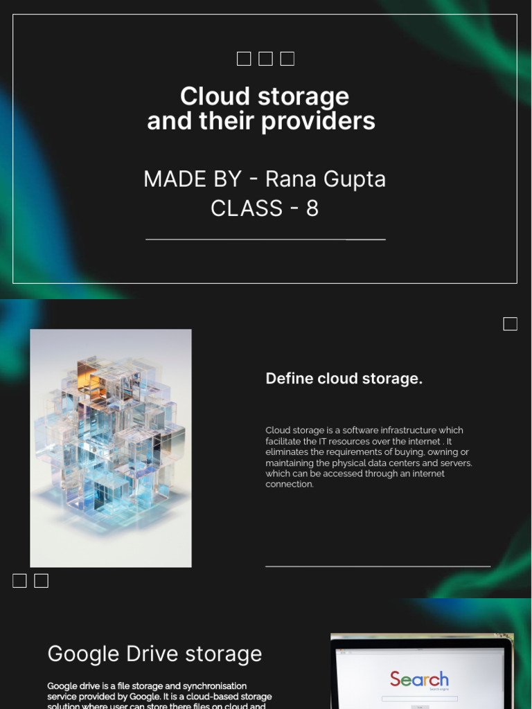 Cloud Storage | PDF