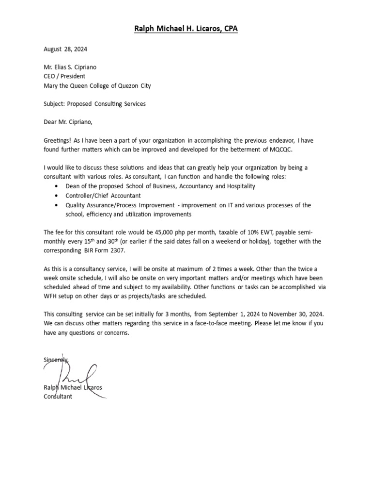 Proposal To MQCQC 2024 0828 - 1 | PDF