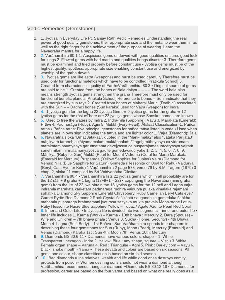 GEMS PPT by Leading Astrologer | PDF